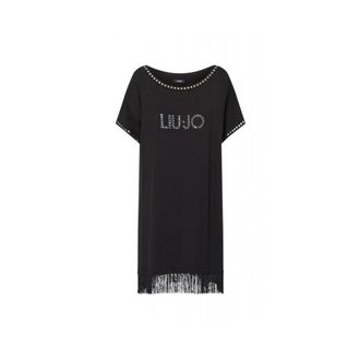 Liu Jo Femme, Robes, Noir, Taille: 40 FR Robe de Plage Quotidienne