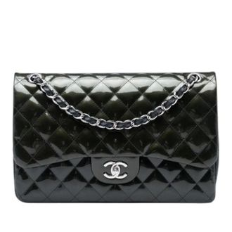 Chanel Sac bandouli&egrave;re vintage double rabat Pre-owned - Femme - Pre-owned - Vert - Taille: ONE Size