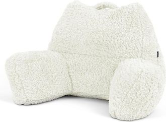 Icon Brand Icon - Coussin de Lecture en Sherpa, Coussin Soutien, Crème