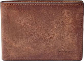 Fossil Brieftasche für Herren Derrick, 100% Leder Bifold braun 11 cm L x 1,5 cm B x 7,5 cm H ML3709200