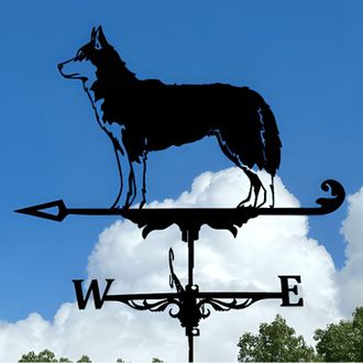 Generic Wetterfahnen-Dekoration, Dachmontage-Wetterfahne Windrichtungsanzeiger F&uuml;R Haus Scheune Schuppen Terrasse, Gartenhaus Dachterrasse(O)