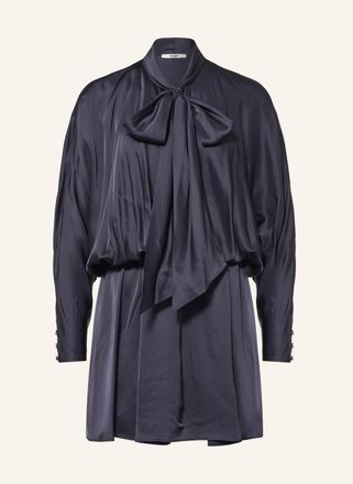 Maje Schluppenkleid Aus Satin blau