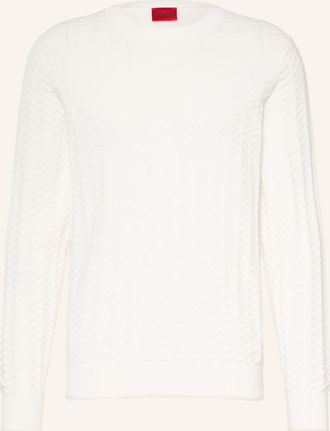 HUGO BOSS Hugo Pullover Simond weiss