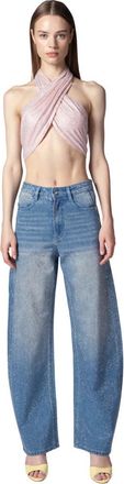 twentyfour Femme, Jeans, Bleu, Taille: W28 Haitch Wide Jeans