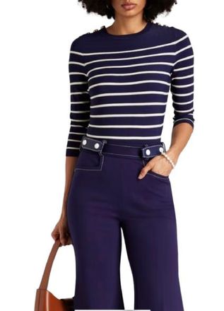 Zimmermann Button Detail Striped Jumper Size XS