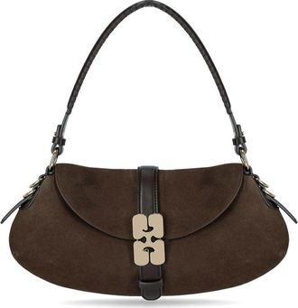 Ganni SAC BAGUETTE KAT CHICORY COFFEE GANNI