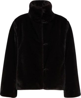 Max Mara Veste courte &agrave; texture douce - Femme - Vestes - Brun - Taille: 38 FR