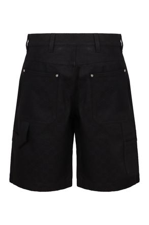 Gucci Mens Cotton Bermuda Shorts Black