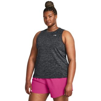 Under Armour Damen Tech Tank Top, (001) Schwarz/Wei&szlig;, Klein