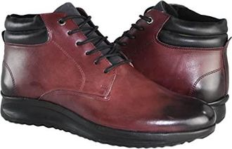 Zerimar Bottines Ultra Légères pour Homme | Bottines en Cuir Knight | Bottines Décontractées pour Hommes | Bottes pour Hommes | Botte Dhiver Knight | Bottines