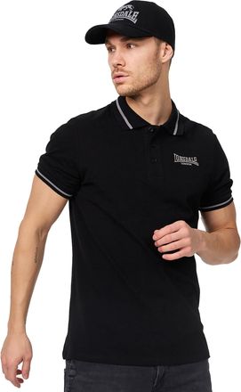 Lonsdale London Causton M&auml;nner Poloshirt schwarz XXL 100% Baumwolle Basics, Casual Wear, Streetwear