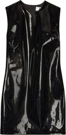 Msgm Msgm, Femme, Robes, Noir, Taille: 36 FR Mini-robe Vinyle Sans Manches