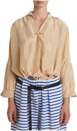 PDR Phisique Du Role Femme, Blouses et Chemises, Beige, Taille: 36 FR Romantic Shirt