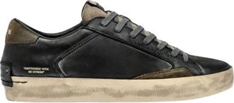 Crime London Homme, Chaussures, Noir, Taille: 43 EU Distressed Baskets