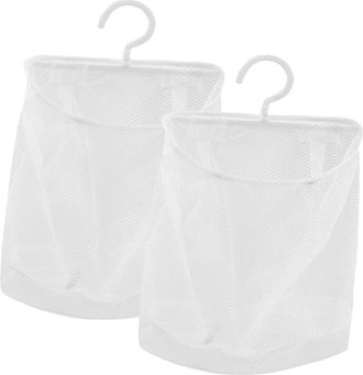 DOITOOL 2 St&uuml;ck Multifunktionale H&auml;ngende Mesh Aufbewahrungstasche mit Drehbarem Haken Atmungsaktiv f&uuml;r W&auml;scheklammern Socken Unterw&auml;sche K&uuml;che und Bad