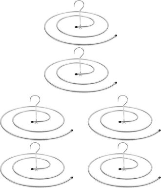 Artibetter 6 Stück Spiralförmiges Raumbett für Quadratische Handtücher in Havlusu-Hausbettdecke Winddichter Trockener Balkon Großer - Und Trocknerhaken Kleiderst