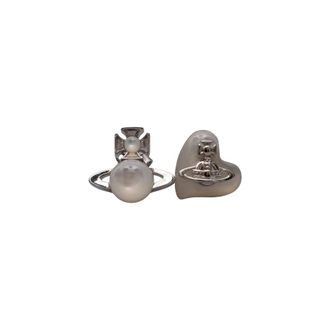 Vivienne Westwood Femme, Accessoires, Blanc, Taille: ONE Size Thomasina Earrings