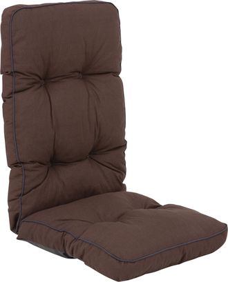 Patio Hochlehner Auflage Royal/Lena 124 x 48 cm Sitzkissen gesteppt Taschen zur Befestigung f&uuml;r Gestell bis 45 cm breit mit &Oslash; 18 mm Rohrdicke