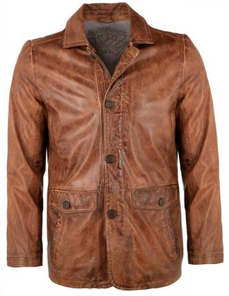 Maddox Lederjacke Anthony MADDOX - Herren Lederjacke Lammnappa cognac