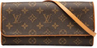 Louis Vuitton Hobo Bags - Monogram Pochette Twin GM - Gr. unisize - in Braun - f&uuml;r Damen