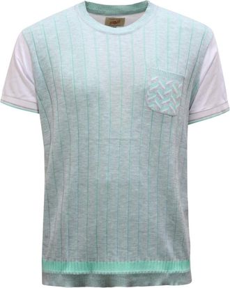 Bob Homme, Tops, Vert, Taille: L Kent Knitted