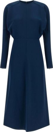 Victoria Beckham Knielanges Kleid - Blau