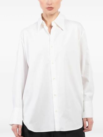 Ujoh back-slit shirt - Wei&szlig;