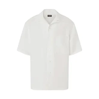Ermenegildo Zegna Homme, Chemises, Blanc, Taille: XL Chemise Oasi Lino