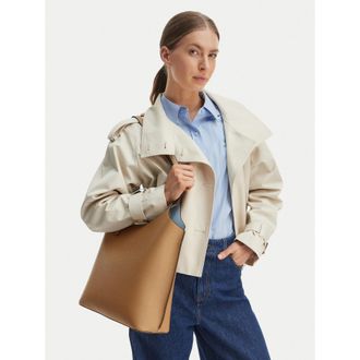 Tommy Hilfiger Handtasche Tommy Hilfiger Th Modern Tote AW0AW18618 Braun