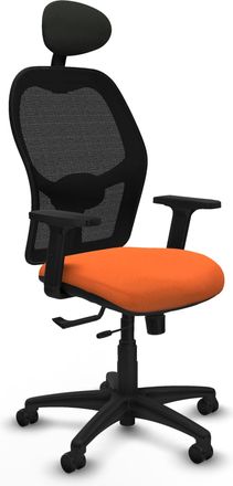 Piqueras y Crespo Ergonomischer Qualit&auml;tsstuhl mit 2D-Armen, h&ouml;henverstellbarer Lendenwirbelst&uuml;tze und festem Kopfteil, ausgestattet mit Syncro/Traslack und Schneidesch