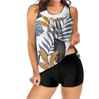 Generic Ensemble tankini pour femme - Maillot de bain deux pi&egrave;ces - Maillot de bain push-up - Simple et &eacute;l&eacute;gant - Maillot de bain sportif rembourr&eacute; - Pour la 