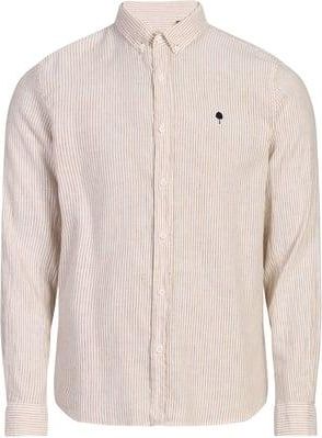 Faguo Chemise ray&eacute;e Ivoy en coton et lin m&eacute;lang&eacute;