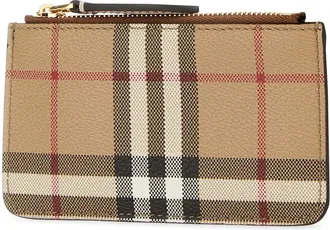 Burberry Archivebeige Polyurethane Polyester Cotton Portafogli Wallet