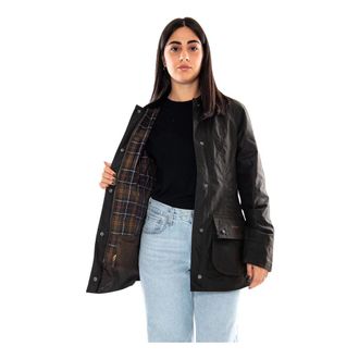 Barbour Veste cir&eacute;e classique Beadnell - Femme - Vestes - Brun - Taille: 38 FR