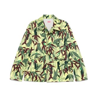 Kenzo Gr&uuml;ne Logo-Jacken mit Knopfleiste - - Jackets - Herren - Mehrfarbig - M