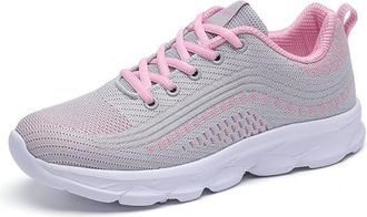 Generic Chaussures de course l&eacute;g&egrave;res et antid&eacute;rapantes en maille respirante pour femme - Chaussures de tennis orthop&eacute;diques confortables - Coupe large - Chaus