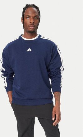 adidas Sweatshirt Essentials 3-Stripes Fleece KY4163 Blau Regular Fit