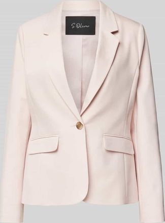 s.Oliver Black Label Slim Fit Blazer aus Baumwoll-Mix