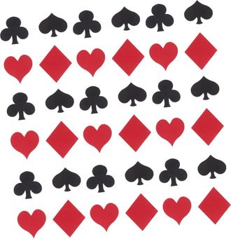 Pretyzoom Poker-partyzubeh&ouml;r Konfetti-Ornamente Zum Thema Poker 200 St&uuml;ck Papierf&uuml;ller F&uuml;r Elegante Dekorationen