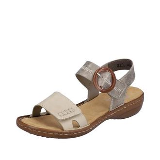 Rieker Sandales 608z3 pour femme, beige, 41 EU
