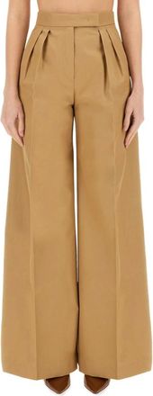 Max Mara Femme, Pantalons, Beige, Taille: 38 FR Wide Leg Pantalons
