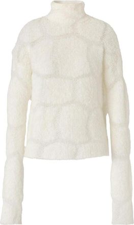 Genny Rollkragenpullover - Wei&szlig;