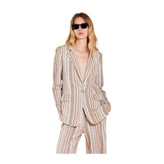 Mason's Irene Blazer - - Jackets - Damen - Beige - S