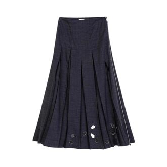 Alysi Femme, Jupes, Noir, Taille: 38 FR Gonna Carbone Skirt