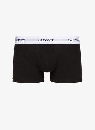 Lacoste Lot de trois boxers en coton m&eacute;lang&eacute;