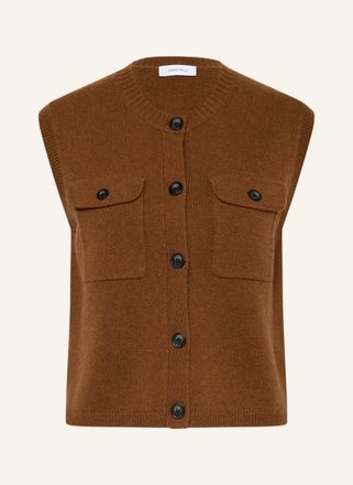 Darling Harbour Darling Harbour Strickweste Mit Cashmere braun
