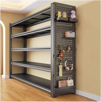 Generic Garagenregal, K&uuml;chenlagerregal, Robustes Metallregal, verstellbares Metallregal for Garage, Speisekammer, Schrank, K&uuml;che, Keller, Lagerregale(100x50cm