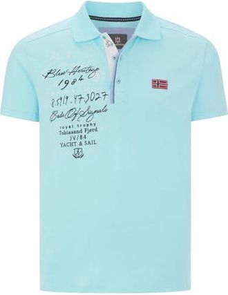Jan Vanderstorm Homme Polo Jano Turquoise, 4XL (XXXXL) - 68/70