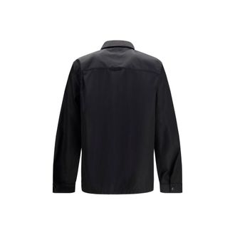 Prada Mens Black Recycled Polyamide Dress Shirt