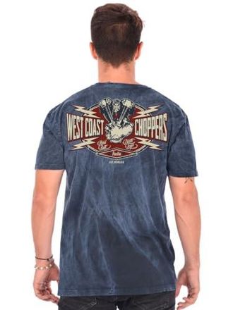 West Coast Choppers Men T-Shirt Spark Vintage Blue, Gr&ouml;&szlig;e:S, Farbe:Vintage Blue